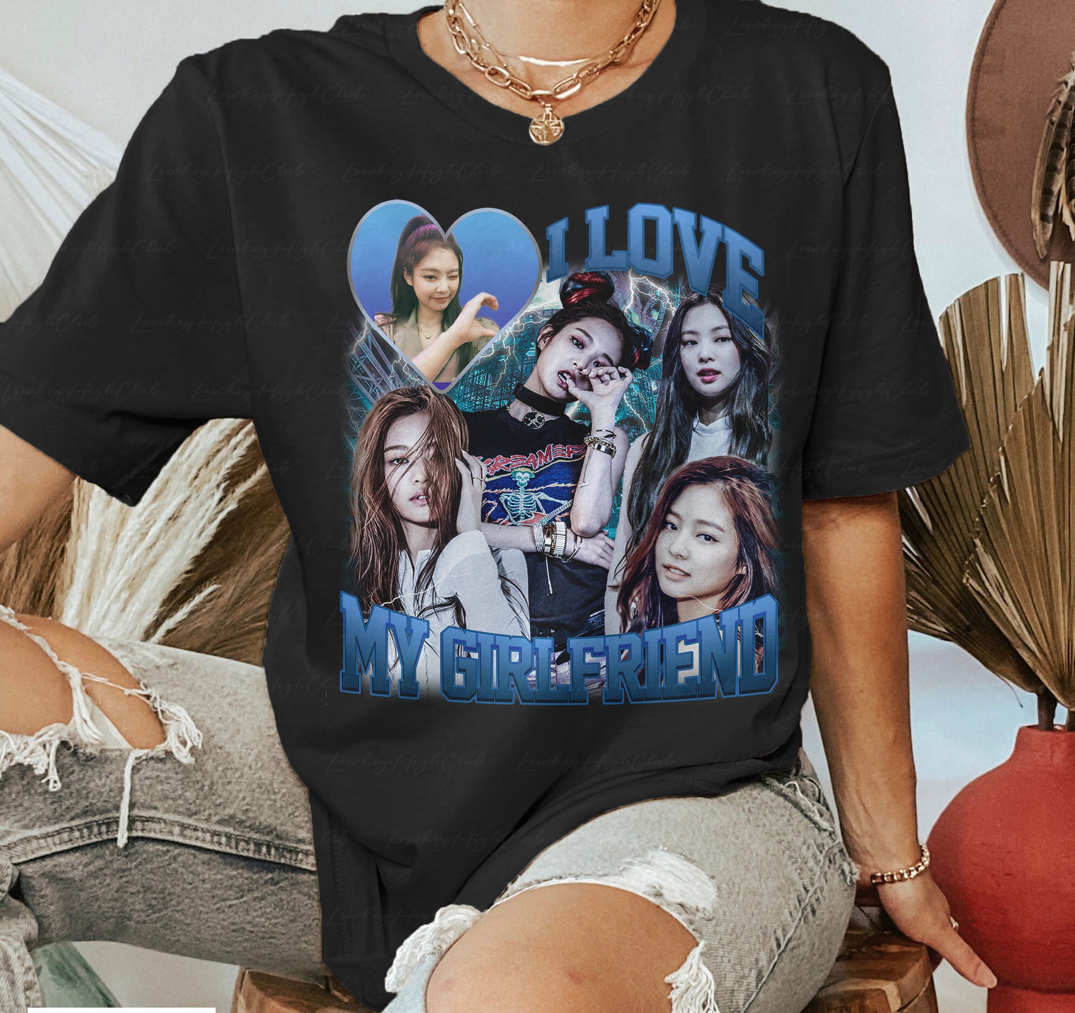 Custom I Love My Girlfriend Graphic Shirt To My Girlfriend Wifey Face
