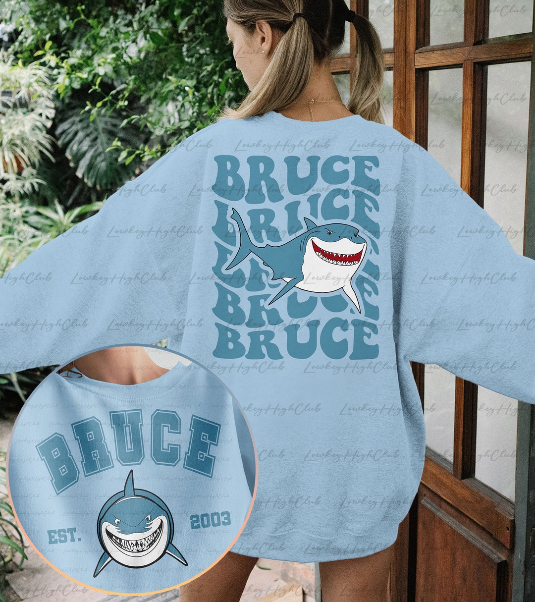 Disney Bruce Shark Nemo 2 Sided Sweatshirt, Finding Nemo Bruce Shirt ...