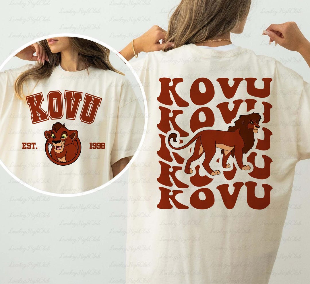 Lion King Kovu 2 Sided Shirt, Disney Lion King Villains Shirt, Disney ...