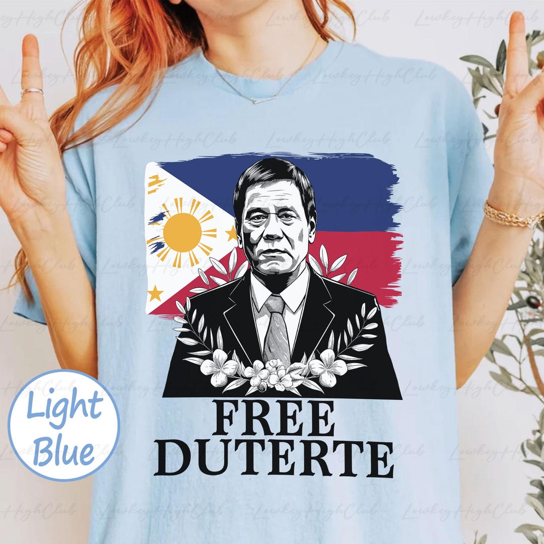 Supporter Free Duterte Filipino Shirt, DU30 Political Statement Shirt ...