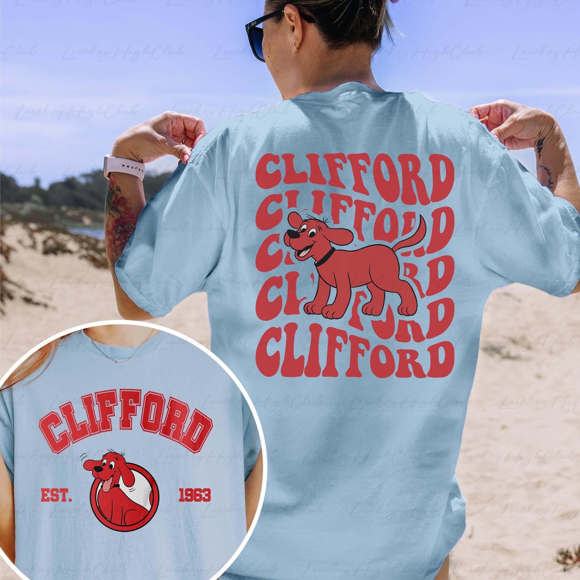 Clifford Red Dog 2 Sided Shirt, Giant Clifford Dog Retro Shirt, Disney ...
