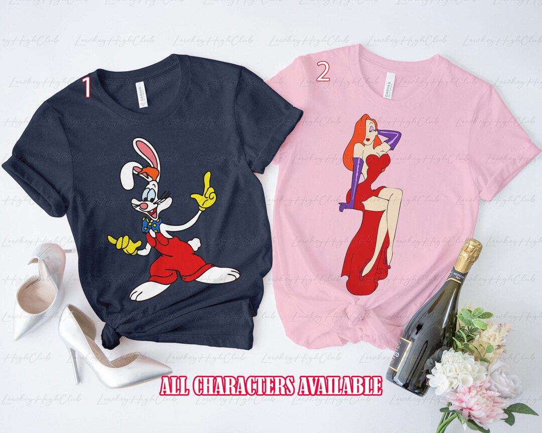 Who Framed Roger Rabbit Characters Shirt, Disney Roger Rabbit Shirt ...