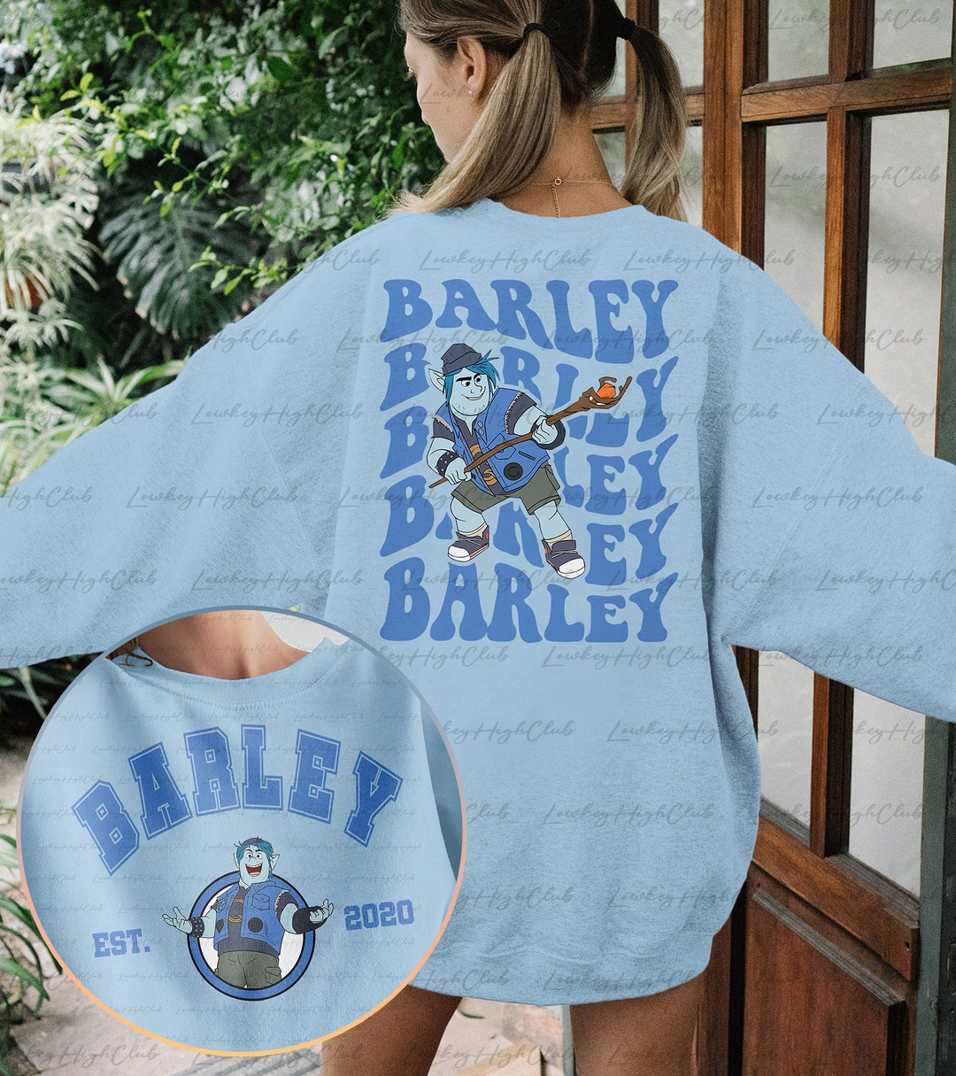 Disney Barley Onward 2 Sided Sweatshirt, Barley Disney Shirt, Barley ...