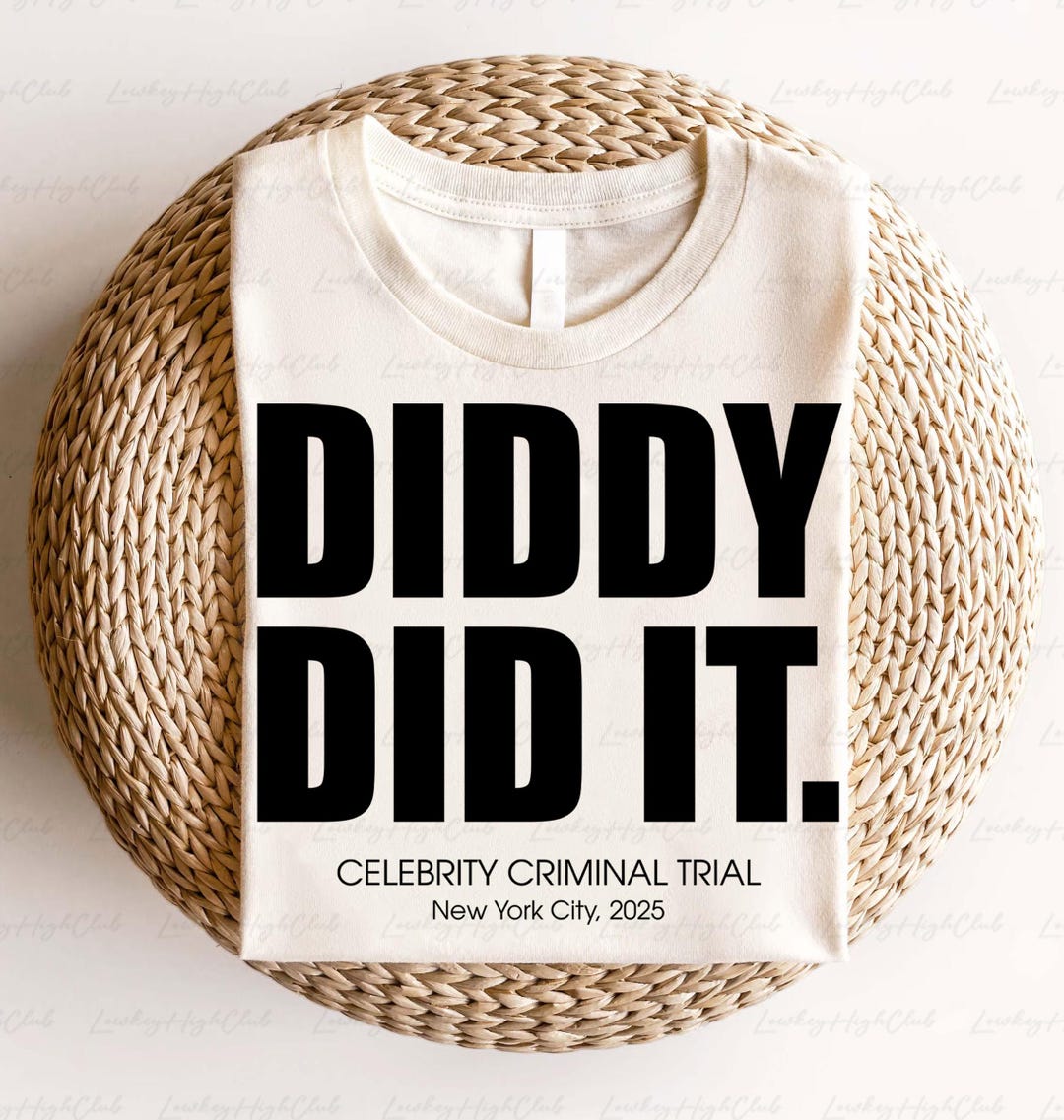 Diddy Did It Humor Shirt, Celebrity Trial Shirt, Offensive Sarcastic ...