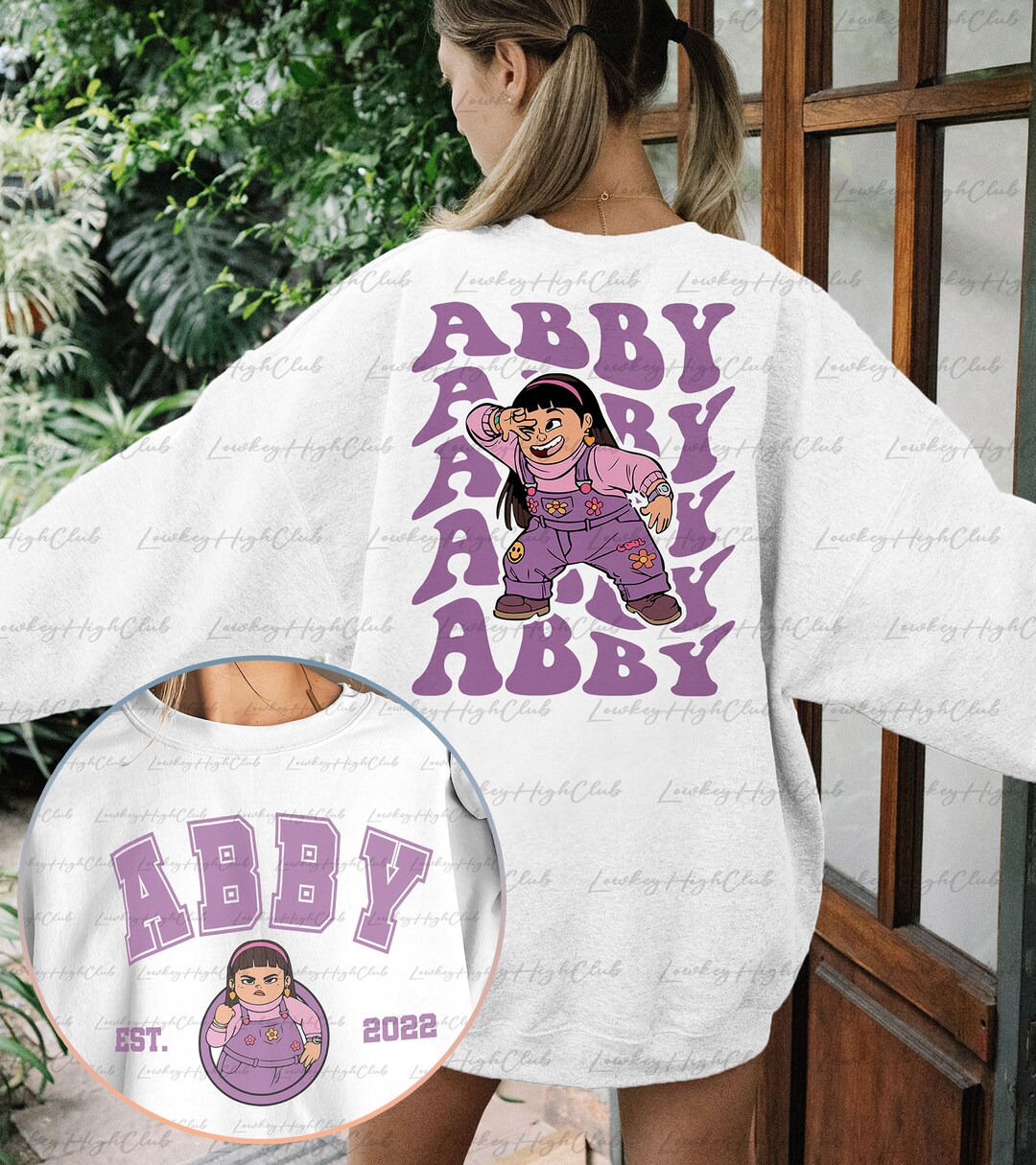 Disney Abby Turning Red 2 Sided Sweatshirt, Red Panda Shirt, Disney ...