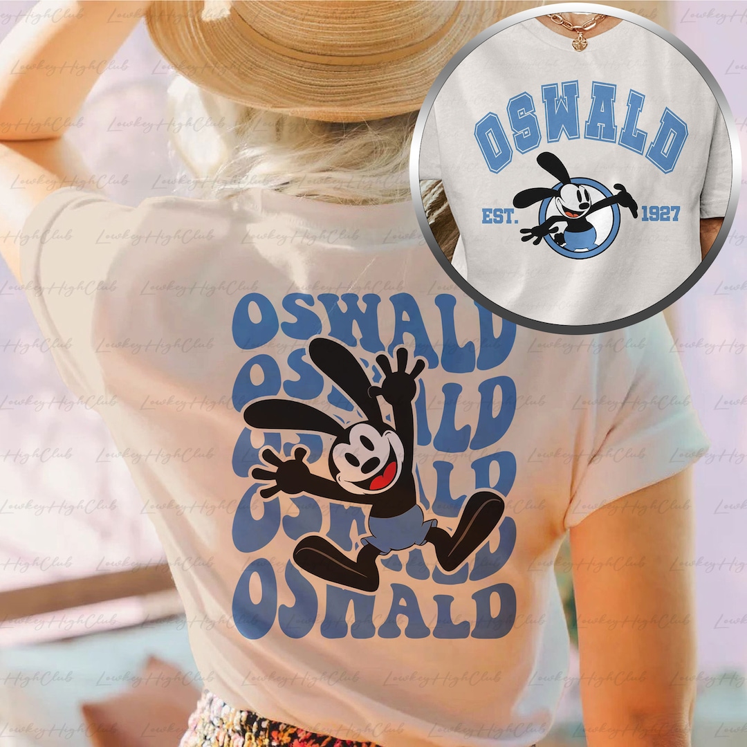 Disney Oswald Lucky Rabbit 2 Sided Shirt, Oswald Disney Shirt, Oswald ...