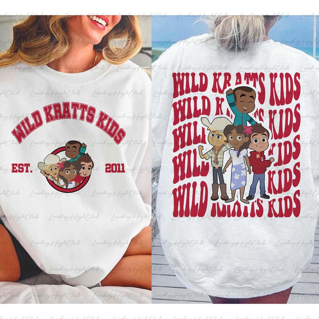 Disney Kratts Kids 2 Sided Sweatshirt, Aidan Nolan Gavin Ronan, Wild ...