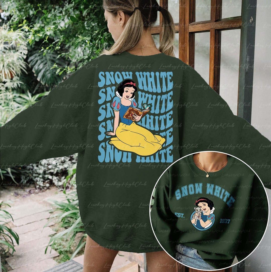 Disney Snow White 2 Sided Sweatshirt, Princess Snow White Shirt, Snow ...