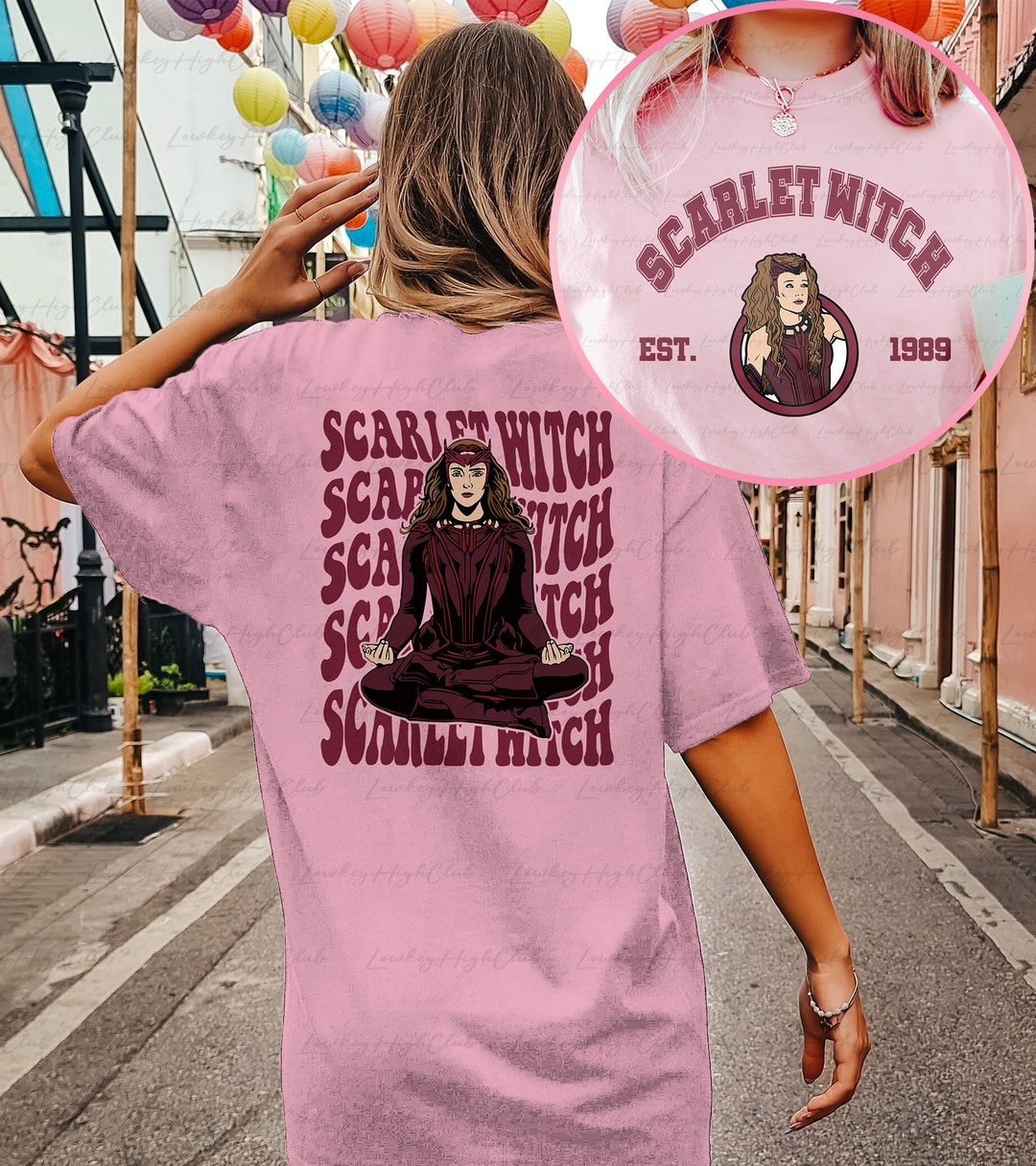 Marvel Scarlet Witch 2 Sided Shirt, Maximoff Est 1989 Shirt, Wanda ...