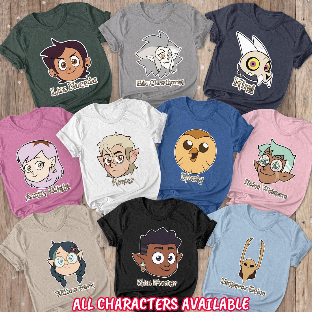 Disney Owl House Hexside Characters Shirt, Hexside School of Magic and ...