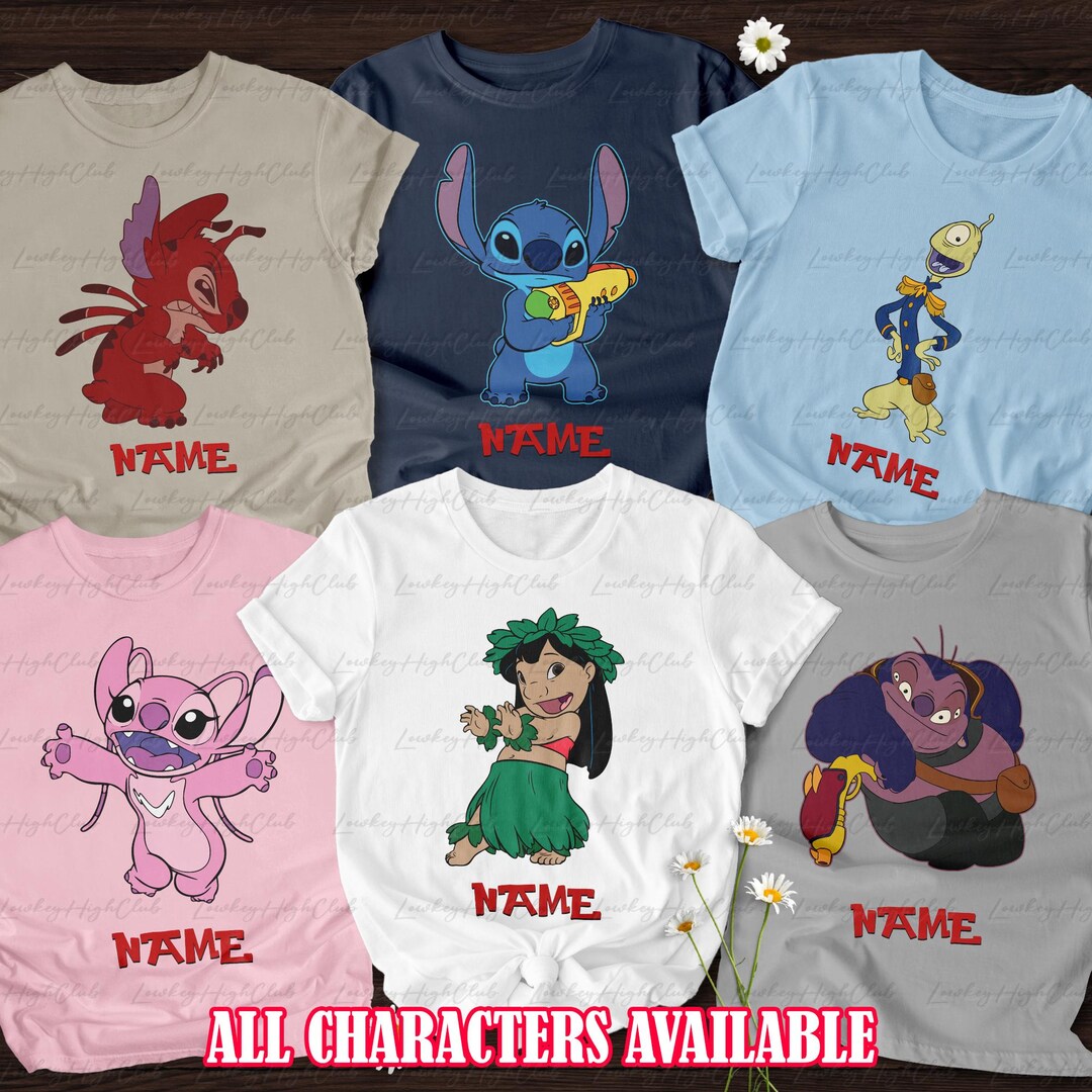 Custom Lilo & Stitch Squad Shirt, WDW Family Trip Stitch Shirt, Disney ...