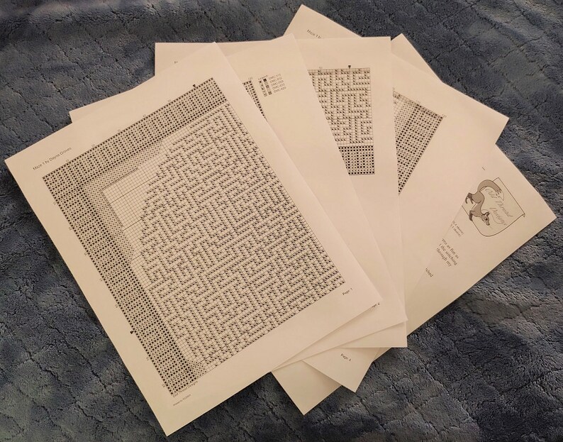 Counted Cross Stitch Maze Pattern | Etsy