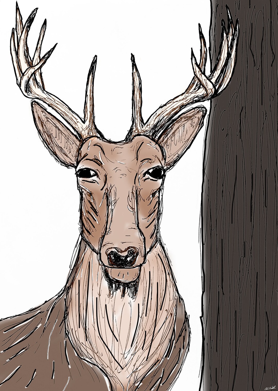 Deer Art Print, Animal Art Prints, Animal Art Kids, Animal Prints ...
