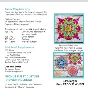 The Grand Paddle Wheel Quilt by Lilabelle Lane Creations -english Paper ...