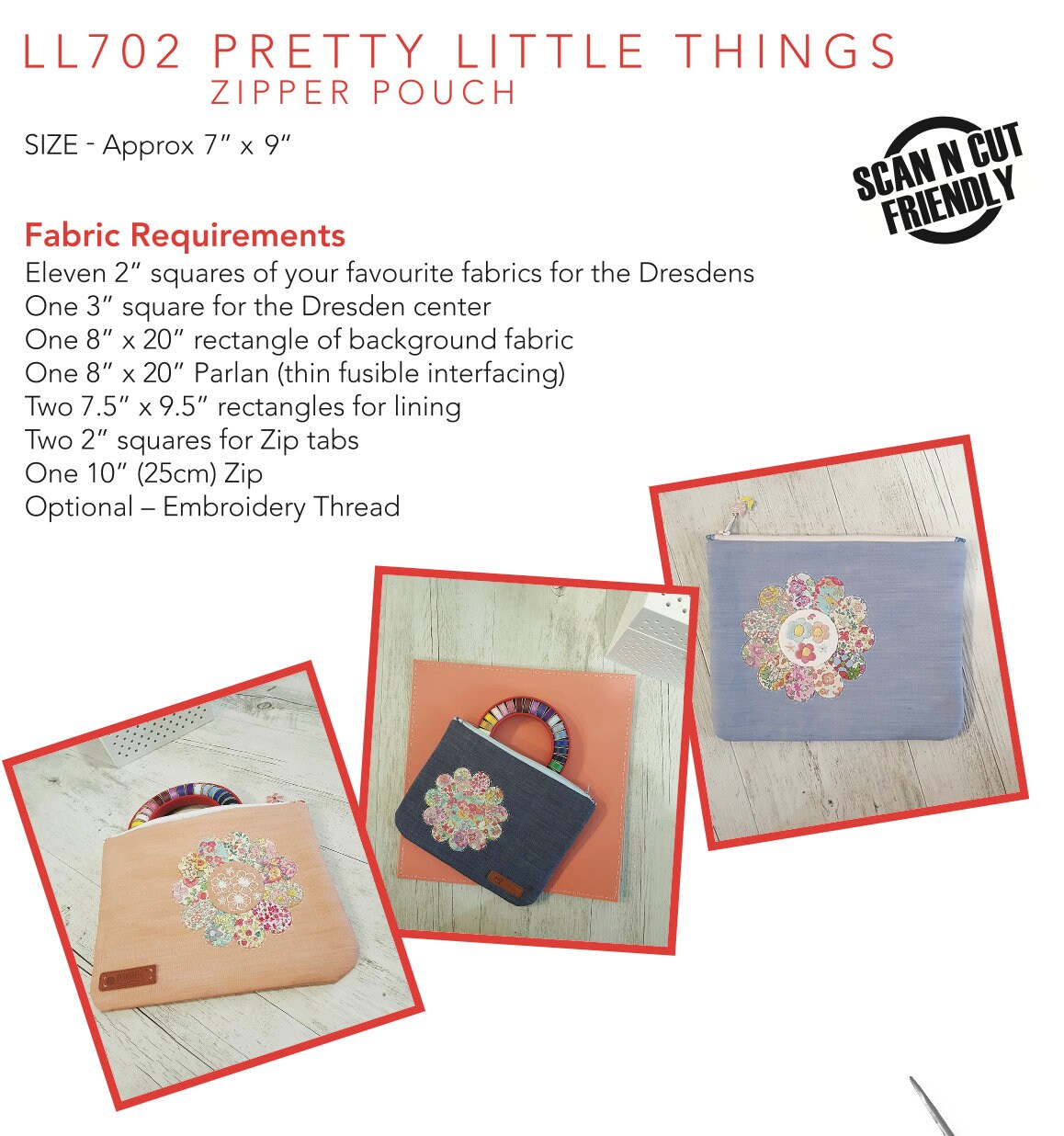 Pretty Little Things Zipper Pouch Creative Card by Lilabelle Lane ...