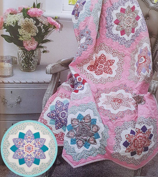 Primrose Path Quilt by Lilabelle Lane Creations - English Paper Pieced ...
