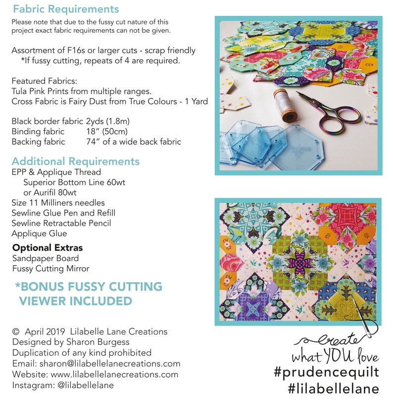 Prudence Quilt by Lilabelle Lane Creations -english Paper Piecing PDF ...