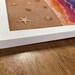 Sunset Beach Ocean Resin Wood Art Wall Decor With Seashells and ...