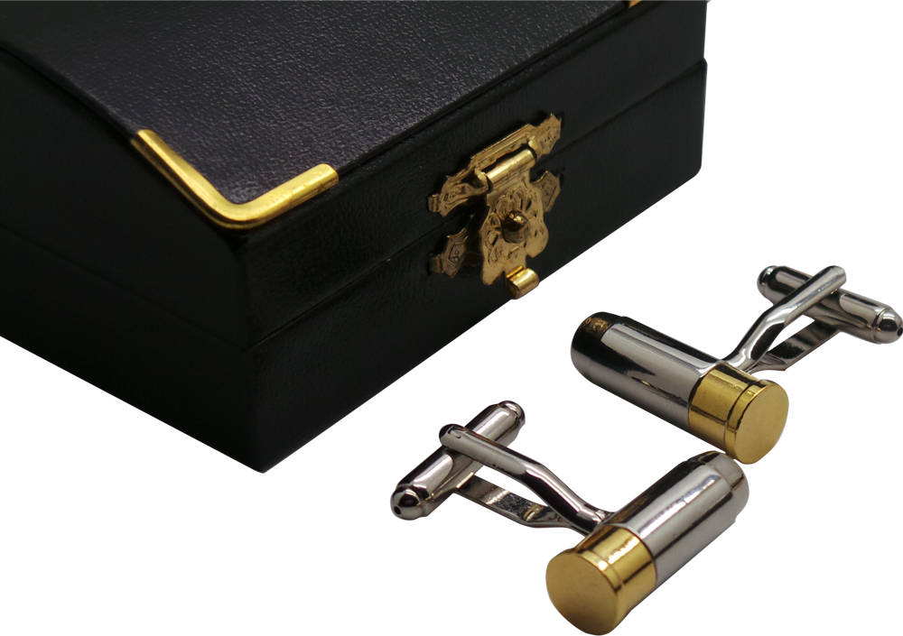 Bullet Cufflinks 24k Gold and Silver Coated in Luxurious Gift | Etsy