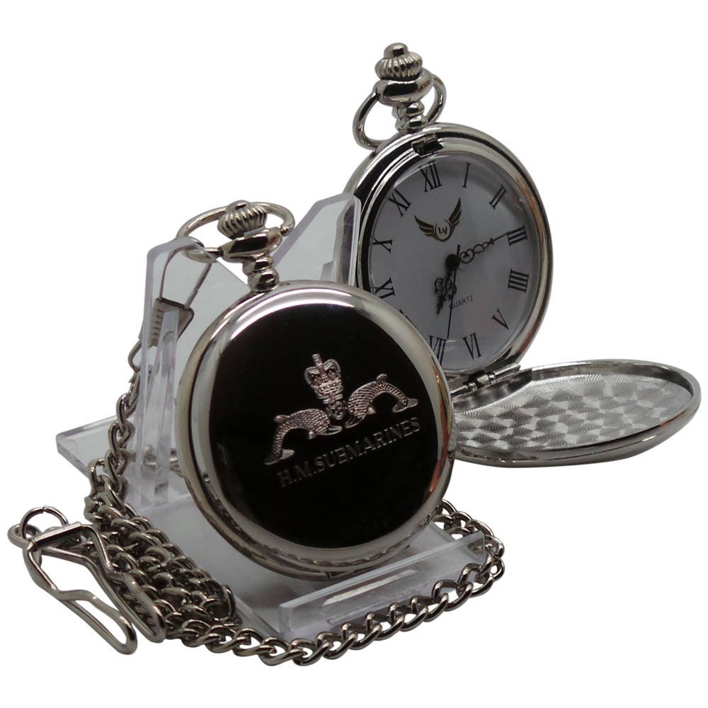 Royal Navy Submariner Pocket Watch Full Hunter With Chain and | Etsy
