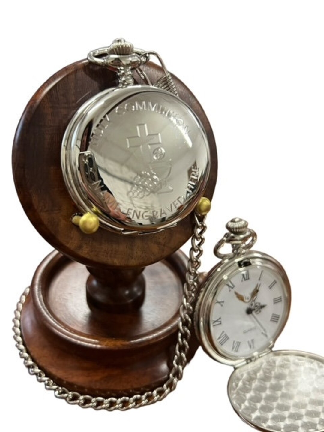 1st Holy Communion Pocket Watch Personalized First Holy Communion ...