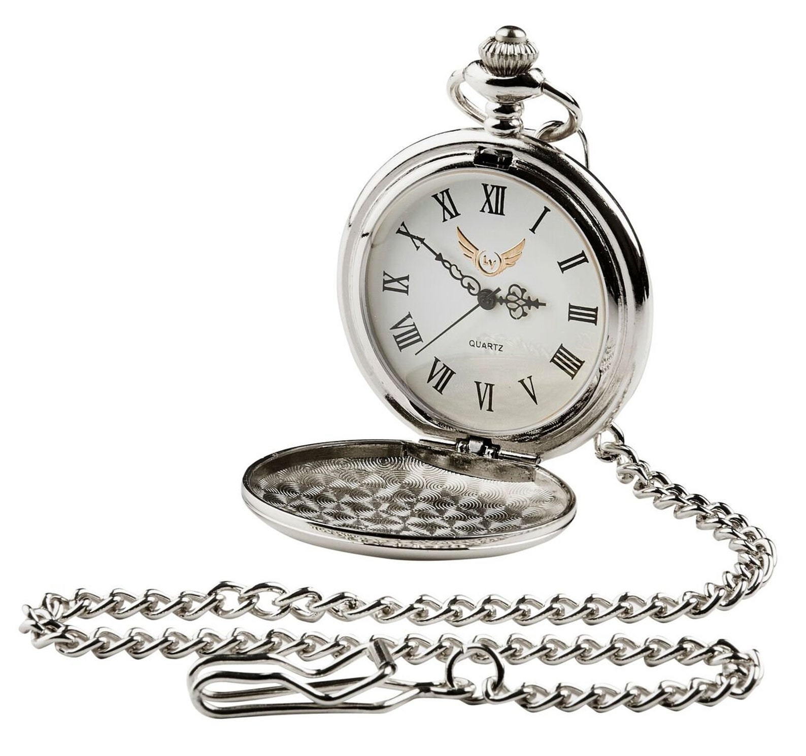 NASA Silver Pocket Watch and Chain Space Astronaut Agency Apollo Flight ...