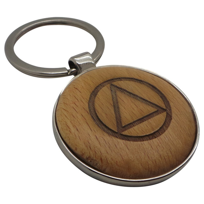 AA Symbol Personalised Wooden Keychain Keyring in Wood Gift | Etsy