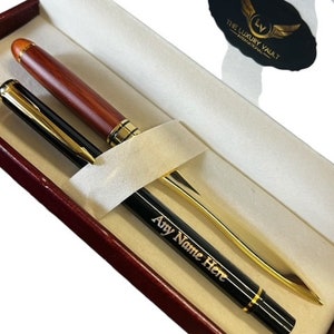 Personalised LAW Pen and Letter Opener Engraved Pen Luxury 24k Gold ...