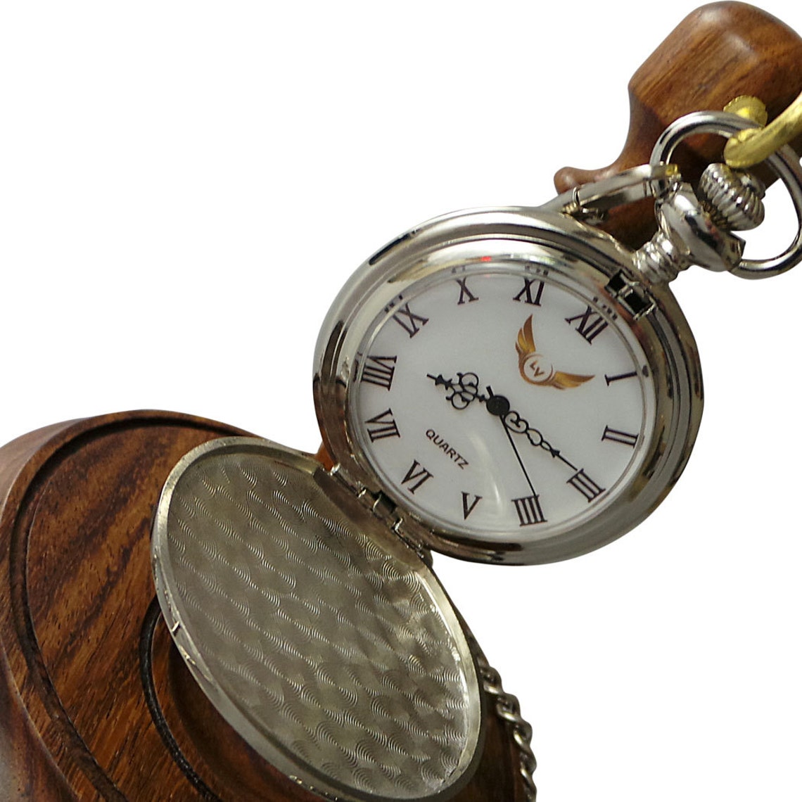 RAF Pocket Watch Full Hunter Silver Plated Royal Air Force Crest ...