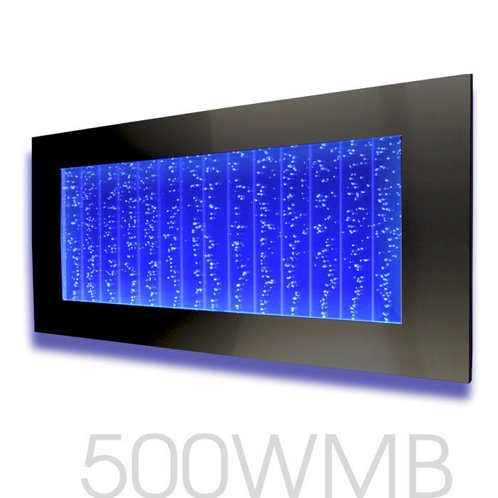 Black/dark Frame Horizontal Wall Mount LED Bubble Wall Indoor | Etsy