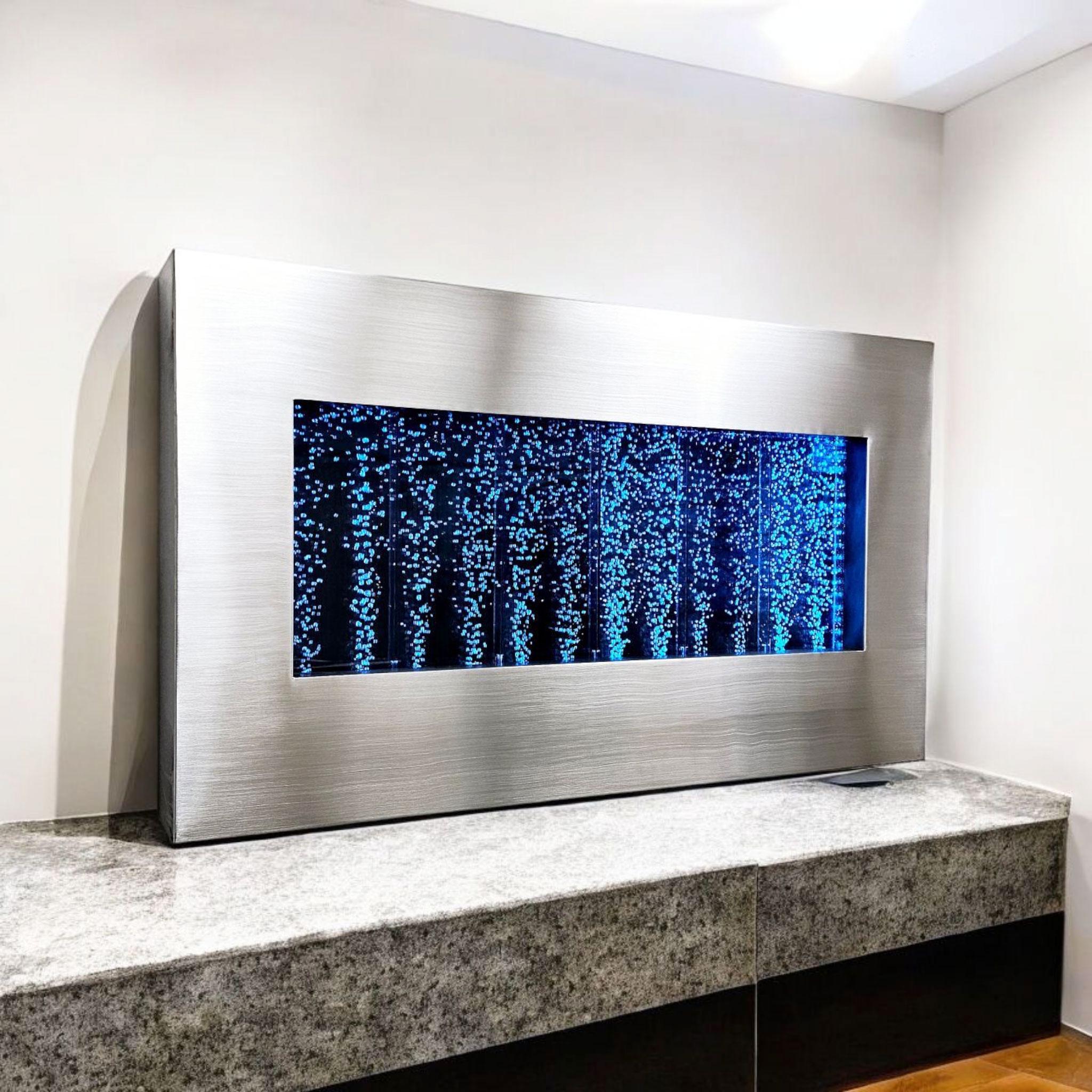 Bubble Wall Fountain, Horizontal Wall Mounted Bubble Panel With ...