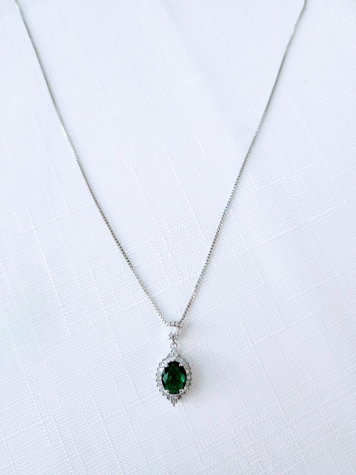 Emerald Art Deco Earrings, Silver Jewelry Set, Green Earrings and ...