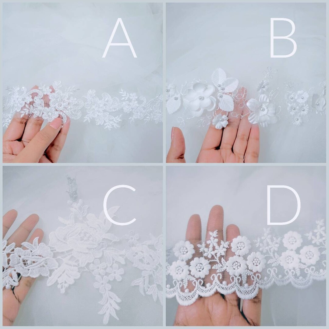 Luxurious Veil, Beaded Lace Sample, Veil Lace Swatches, Veil Swatches ...