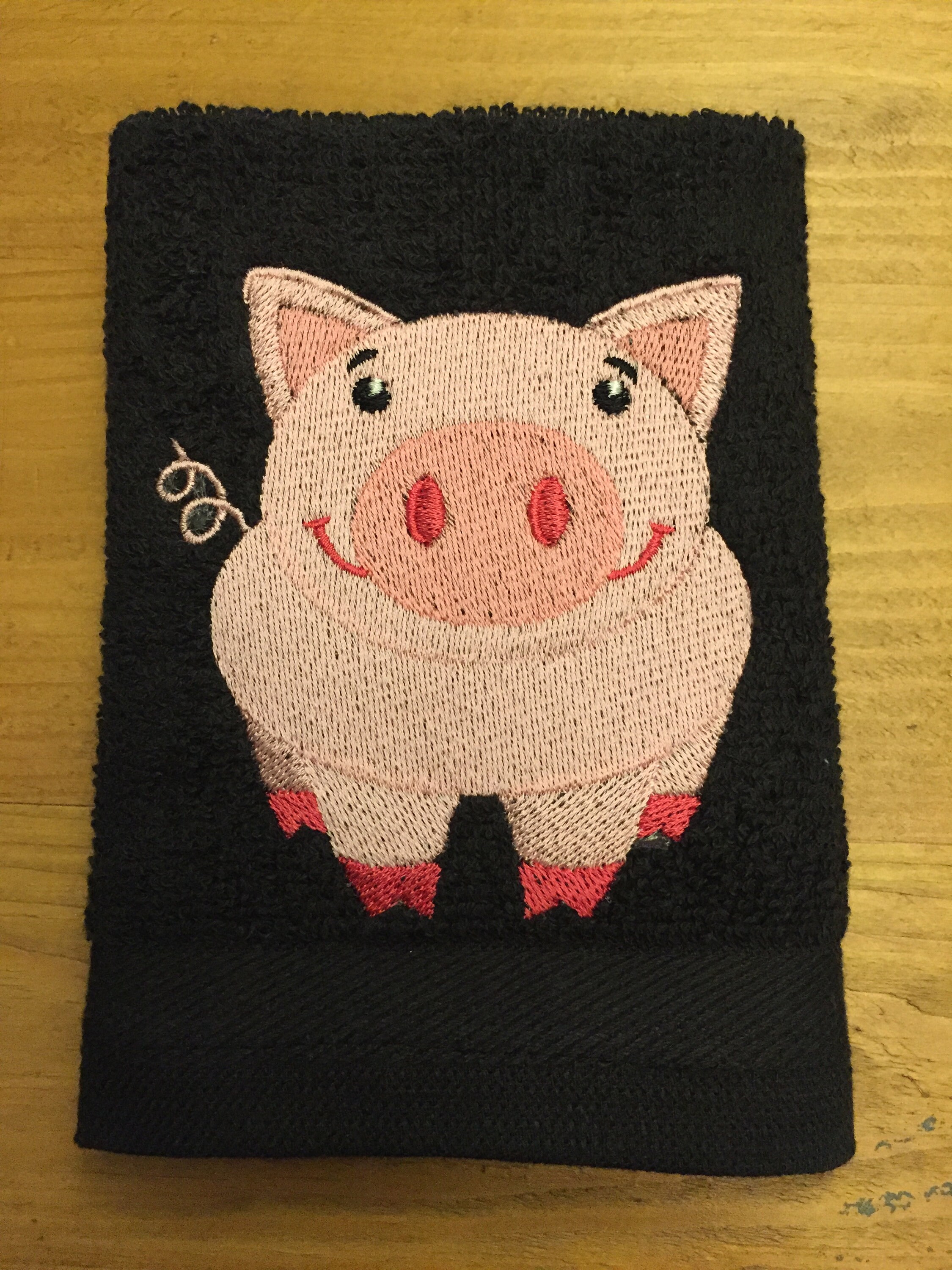 Pig Face cloth Childs Wash cloth Kids Flannel Machine | Etsy