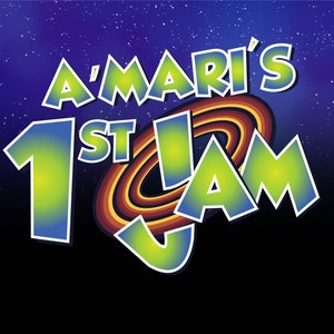 PRINTABLE Custom Space Jam Logo Poster Cake Topper With Your Child's ...