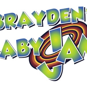 PRINTABLE Custom Space Jam Logo Poster Cake Topper With Your Child's ...