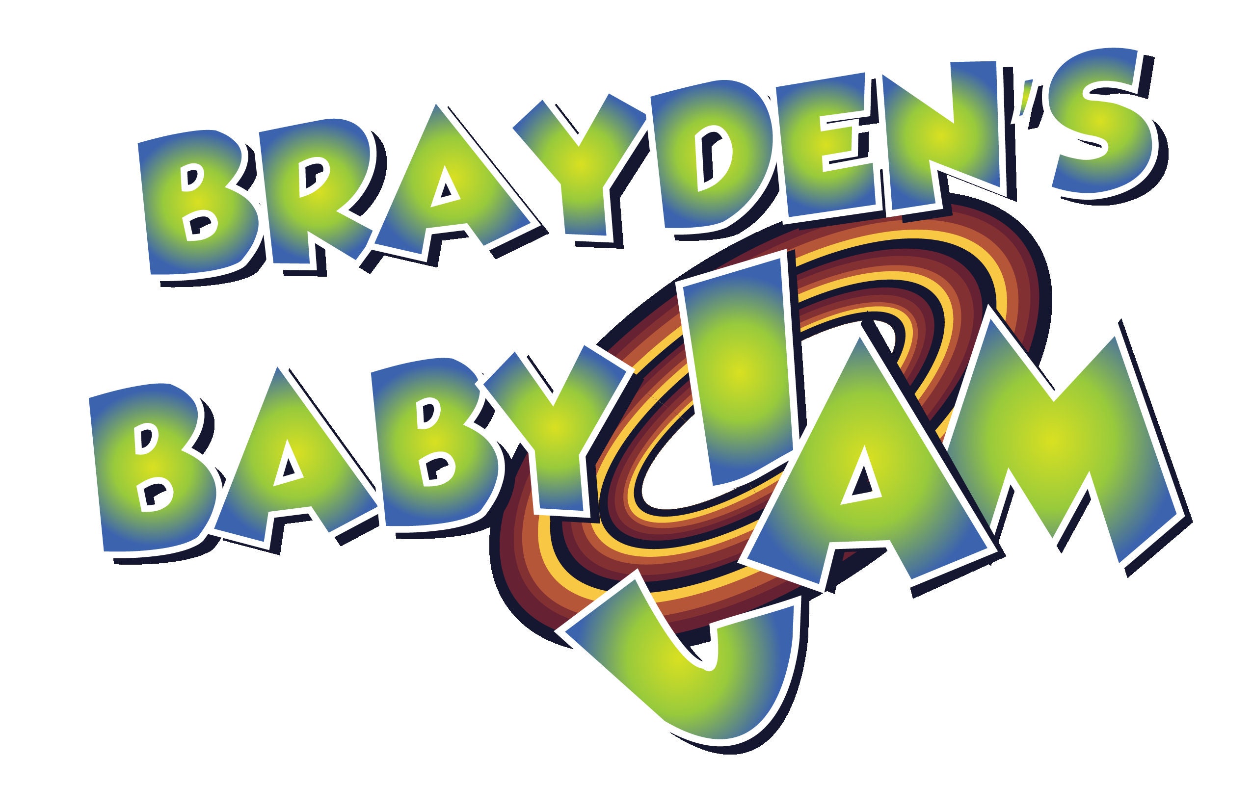 PRINTABLE Custom Space Jam Logo Poster Cake Topper With Your Child's ...