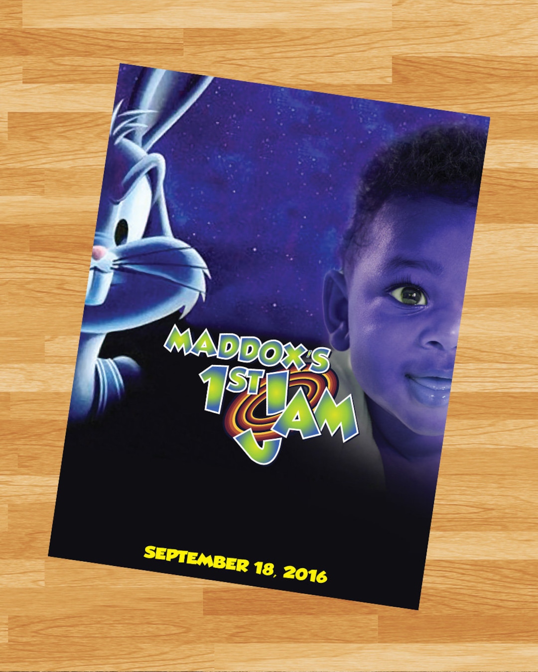 PRINTABLE Space Jam Logo Photo Poster - Looneytoons Custom Tune Squad ...