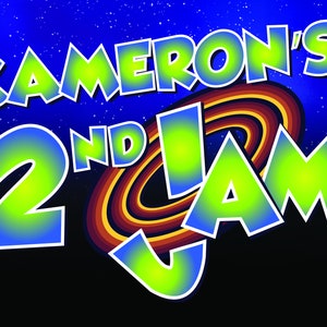 PRINTABLE Custom Space Jam Logo Poster Cake Topper With Your Child's ...