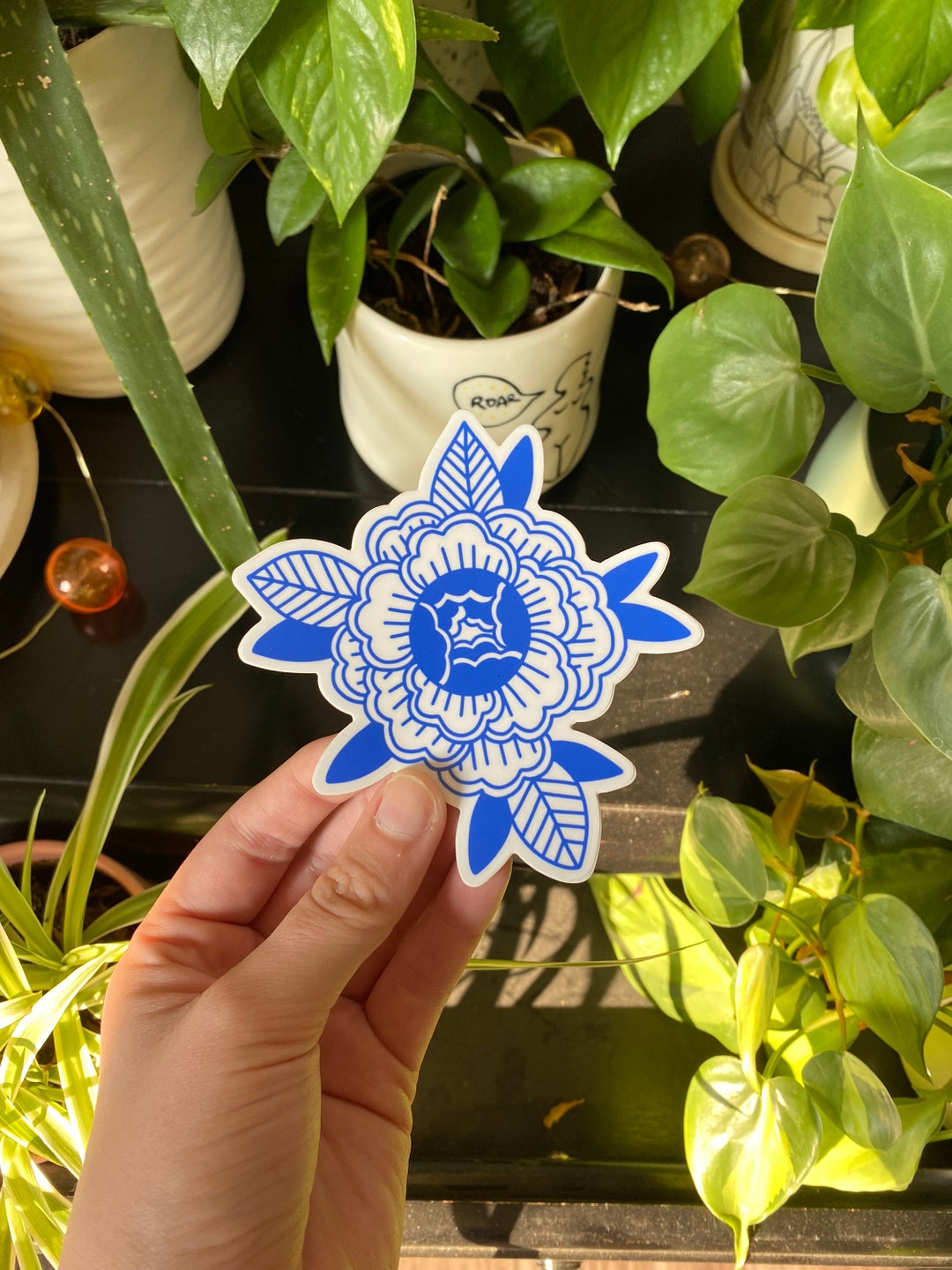 Blue Traditional Sticker - Etsy