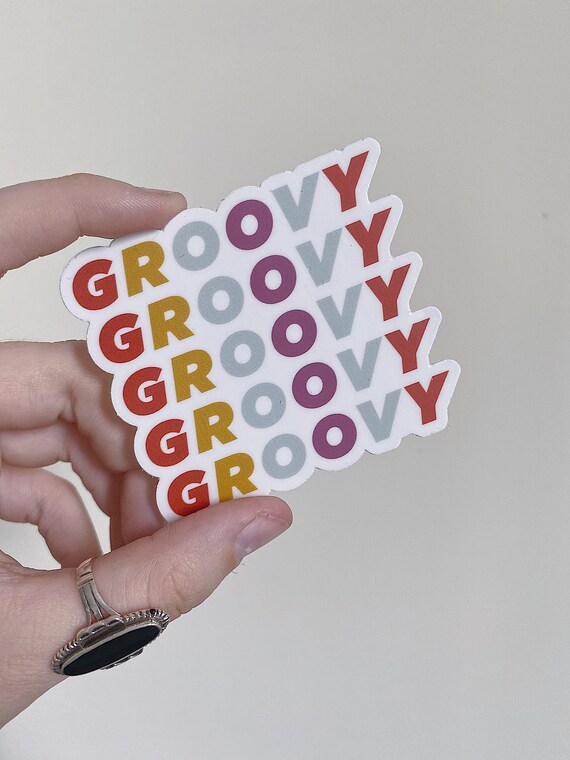 Groovy Sticker Vinyl Sticker for Water Bottles Laptops and | Etsy