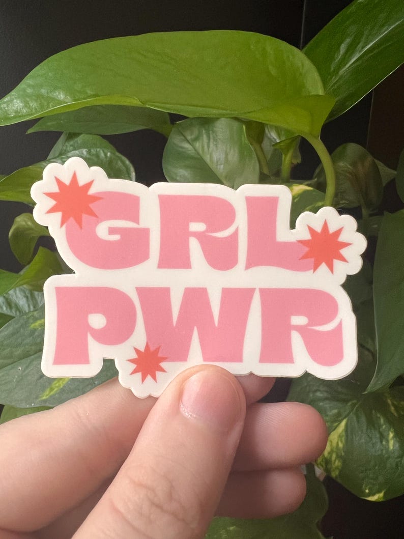 Girl Power Matte Sticker | Women’s Rights Sticker | Feminist Sticker ...