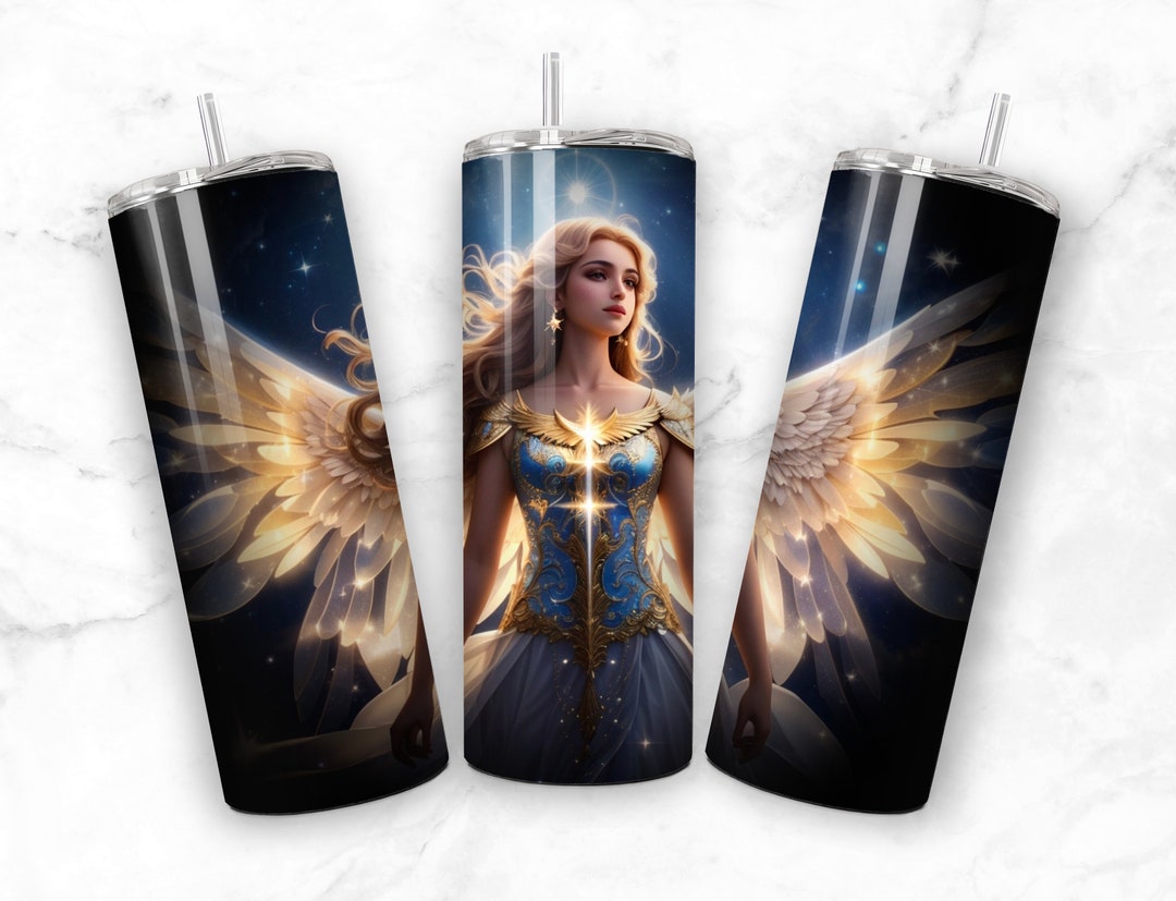 Heavenly ANGEL of Light Sublimation Tumbler Designs - Etsy