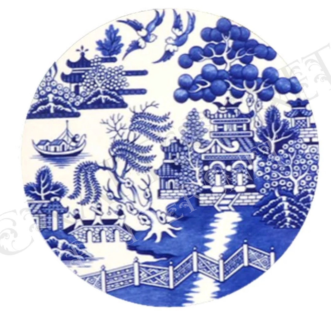 ANTIQUE BLUE CHINA Digital Bundle Including Blue Willow Ready - Etsy