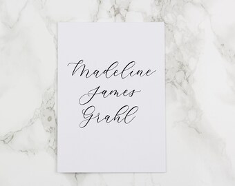 Custom Name Digital Calligraphy - Etsy