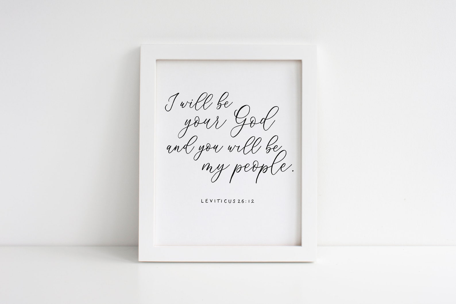 Leviticus 26:12 | I Will Be Your God and You Will Be My People - Etsy UK