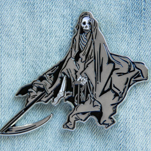 Grim Reaper Pin - Etsy