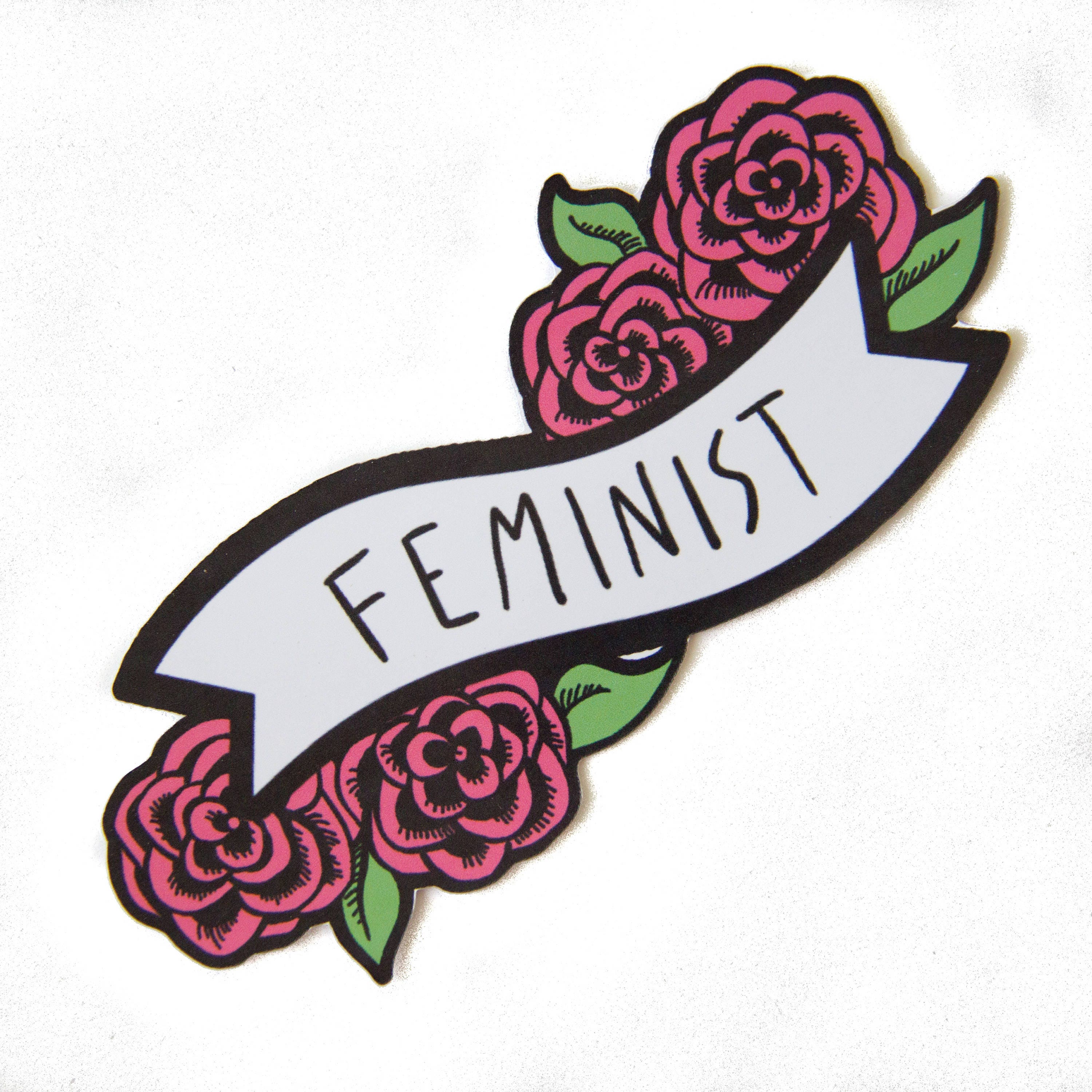 Feminist Vinyl Sticker For Car Bumper Laptop Cute Pink Etsy