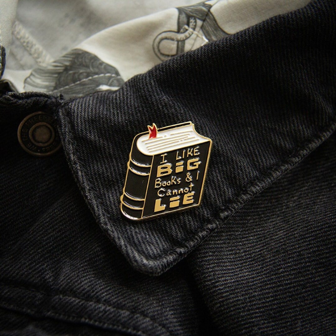 Big Books Enamel Pin: Funny Librarian Gift - Etsy