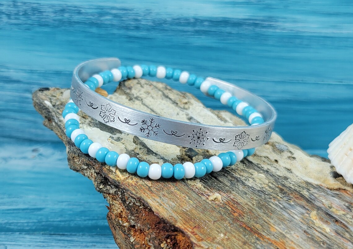 Snowflake Cuff Winter Cuff Snow Cuff Snowflake Jewelry - Etsy